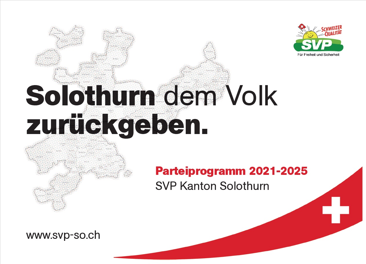 SVP Solothurn - Parteiprogramm der SVP